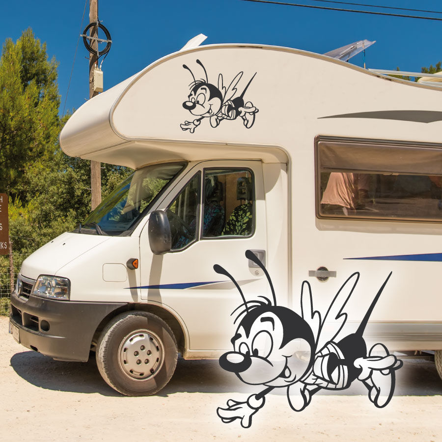Wohnmobil Aufkleber Lustige Biene | witec-design.de